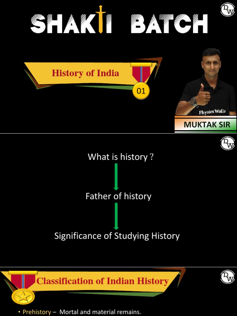 History 01 - Introduction To History & Indus Valley Civilisation ...