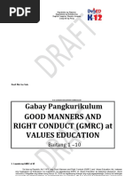 Shaping Paper GMRC and Values Education | PDF
