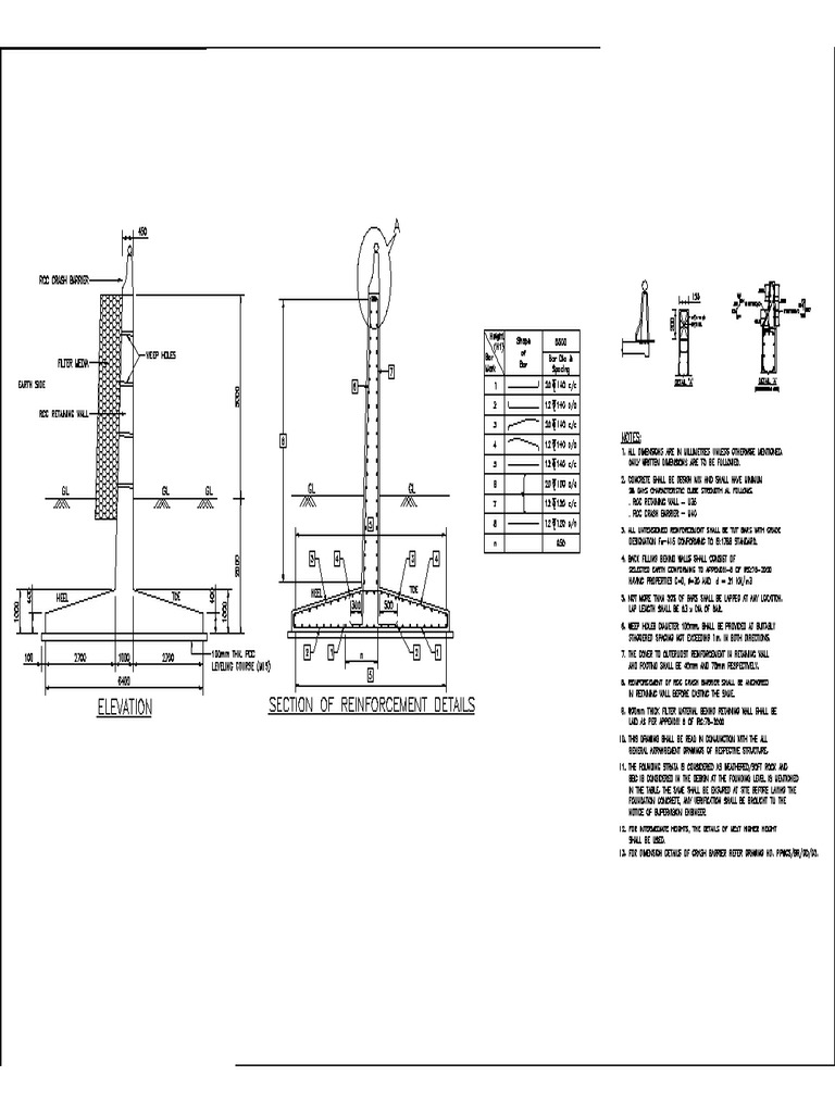 Retaining Wall 5m Height | PDF