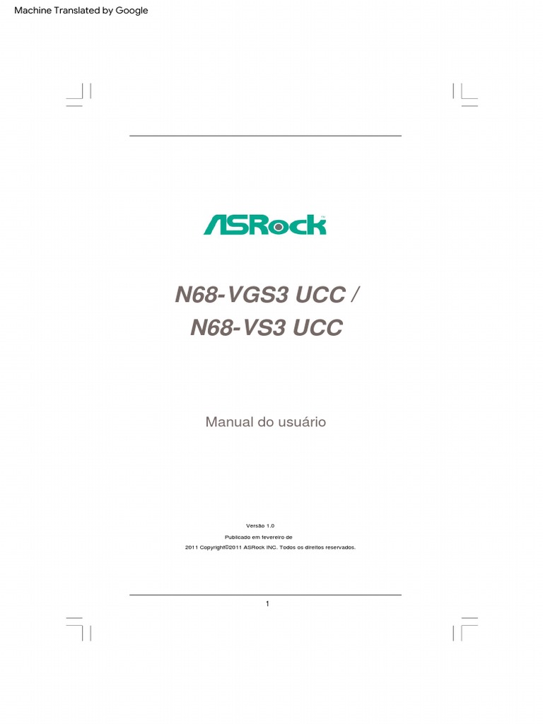 Asus N68-VS3 UCC Portug | PDF