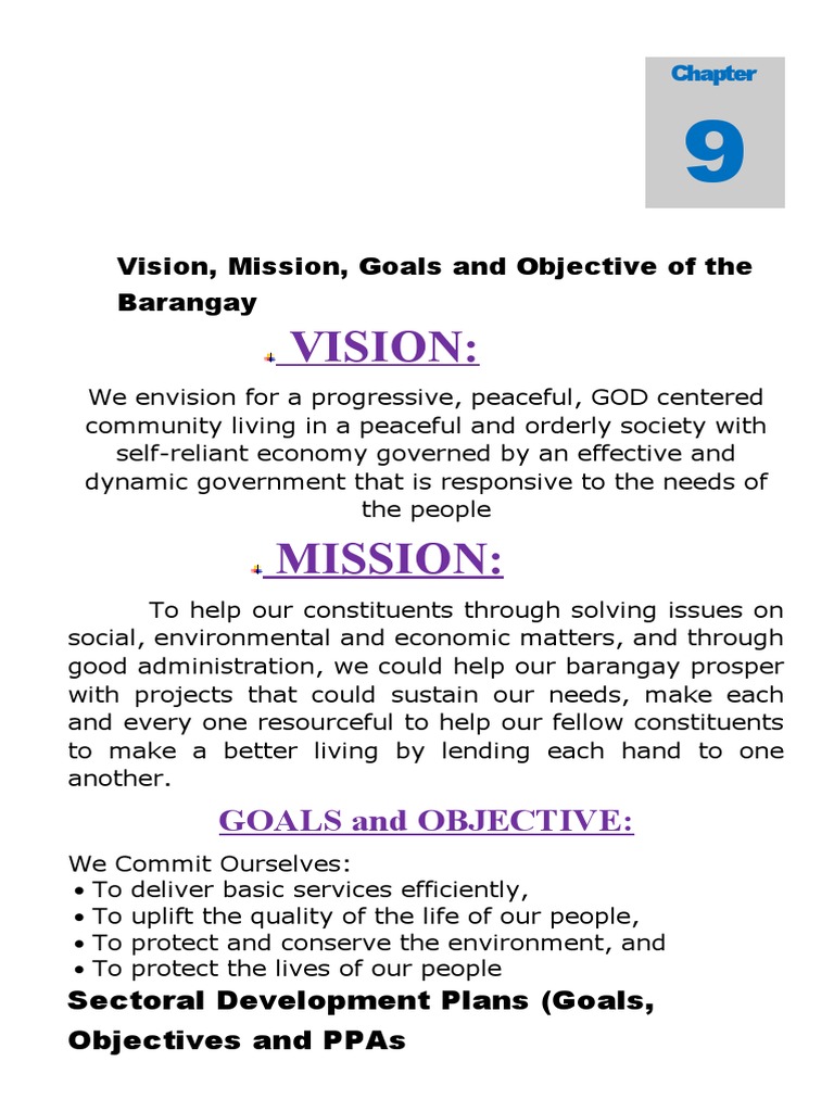 Vision Mission and Ppas 2023 | PDF | Infrastructure | Economies