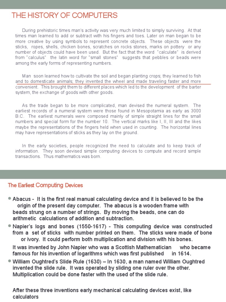 The History of Computers - PPT | PDF | Integrated Circuit | Physical ...