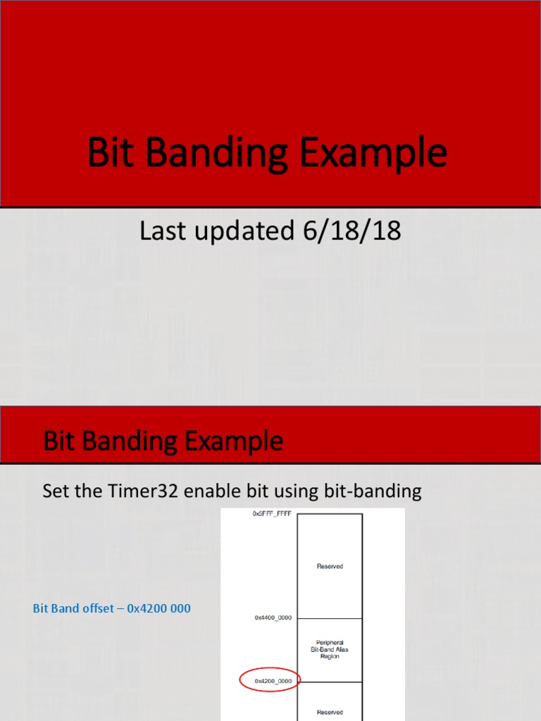 Bit Banding Example | PDF | Pointer (Computer Programming) | Integer ... Bit Banding Example | PDF | Pointer (Computer Programming) | Integer ...