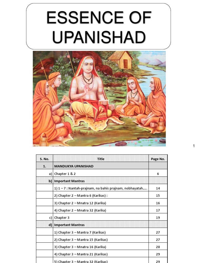2014 09 18 Essence of Upanishad Full Presentation | PDF | Ātman ...