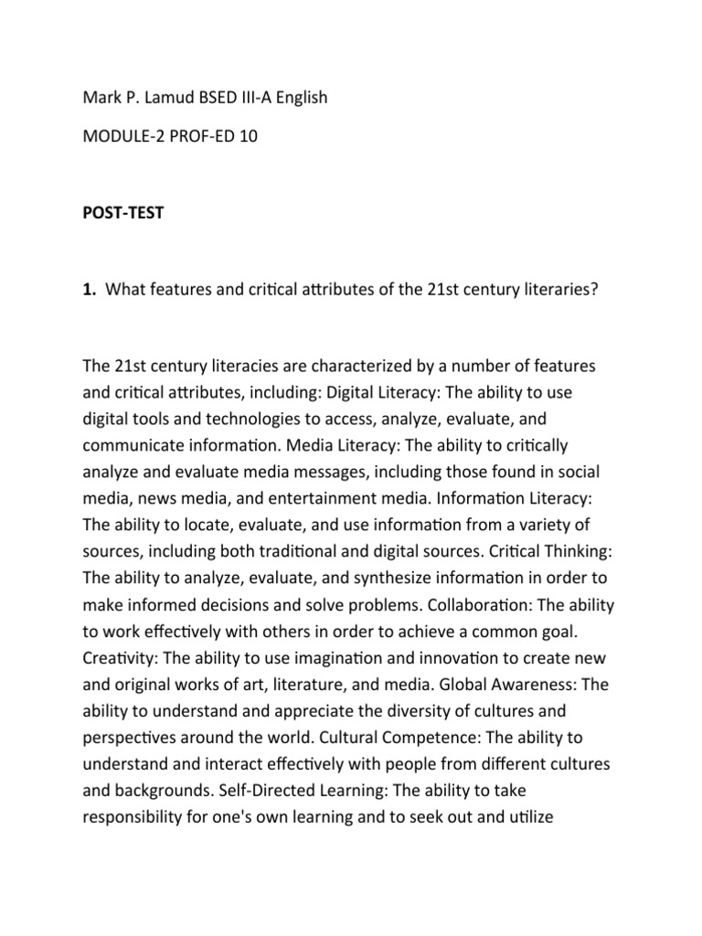 Prof-Ed 10 - Module 2 | PDF