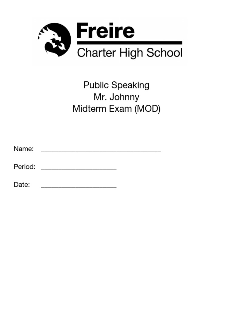 Public Speaking Midterm (MOD) | PDF | Hematopoietic Stem Cell ...