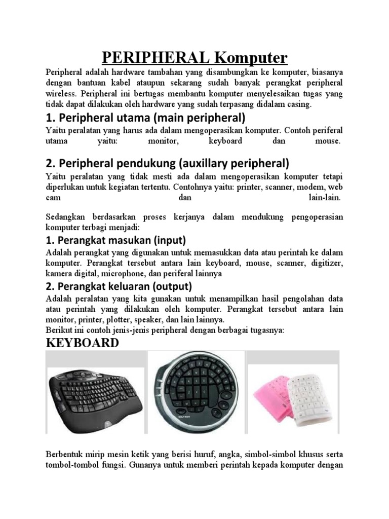 Peripheral Komputer | PDF
