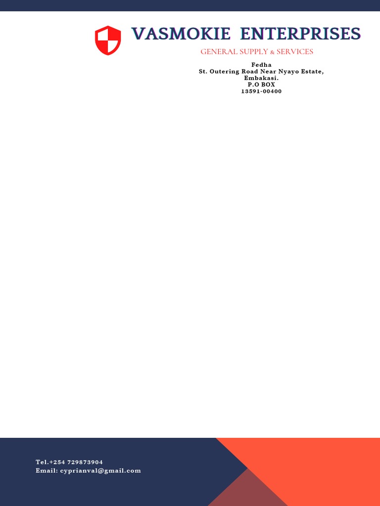 Vasmokie Enterprises Letterhead | PDF