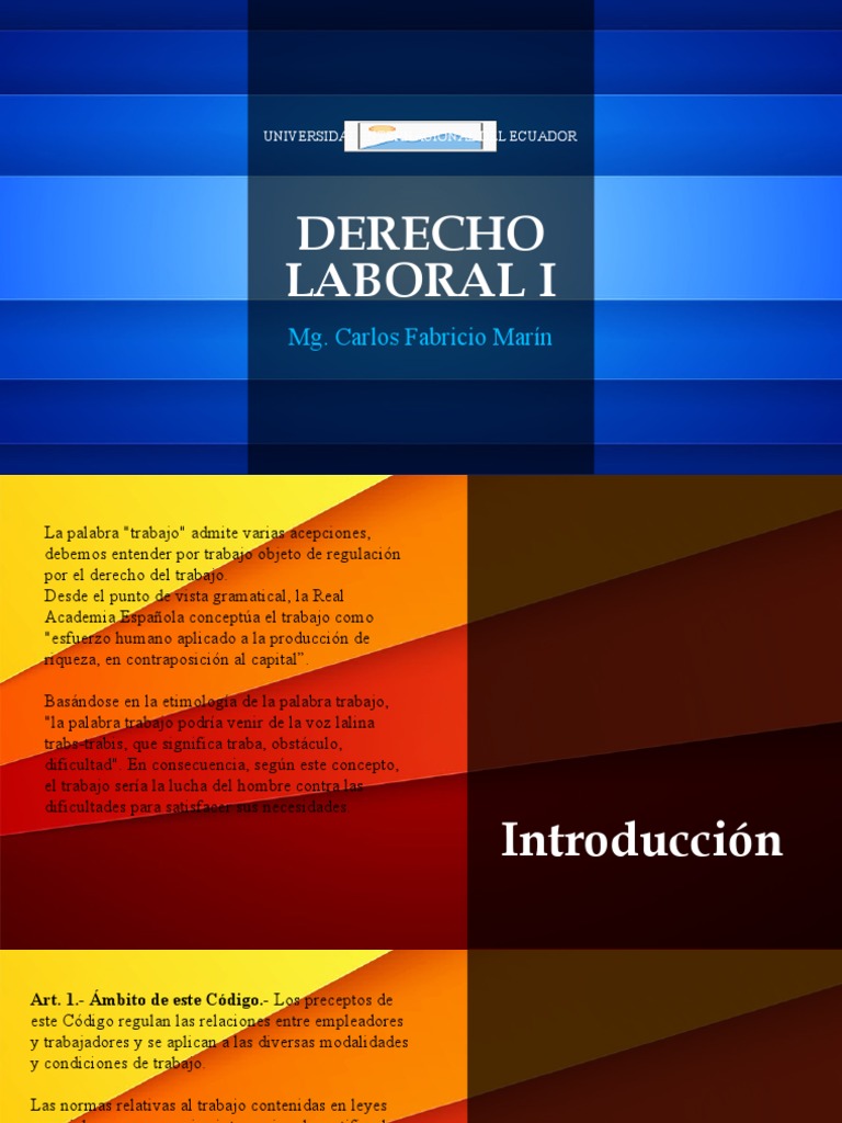 Código Trabajo Ecuador: Normas y Obligaciones | PDF | Salario | Derecho ...