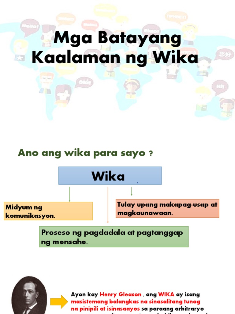 Mga Batayang Kaalaman NG Wika | PDF
