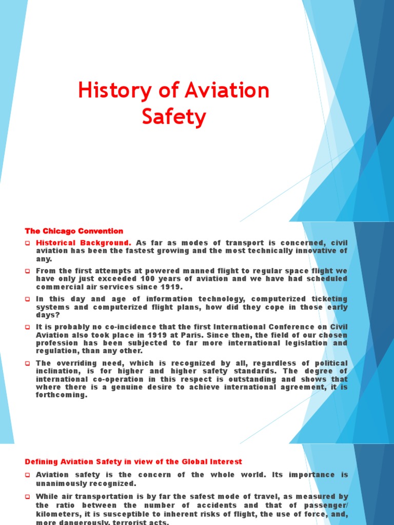 History of Aviation Safety | PDF | Customs | Territorial Waters