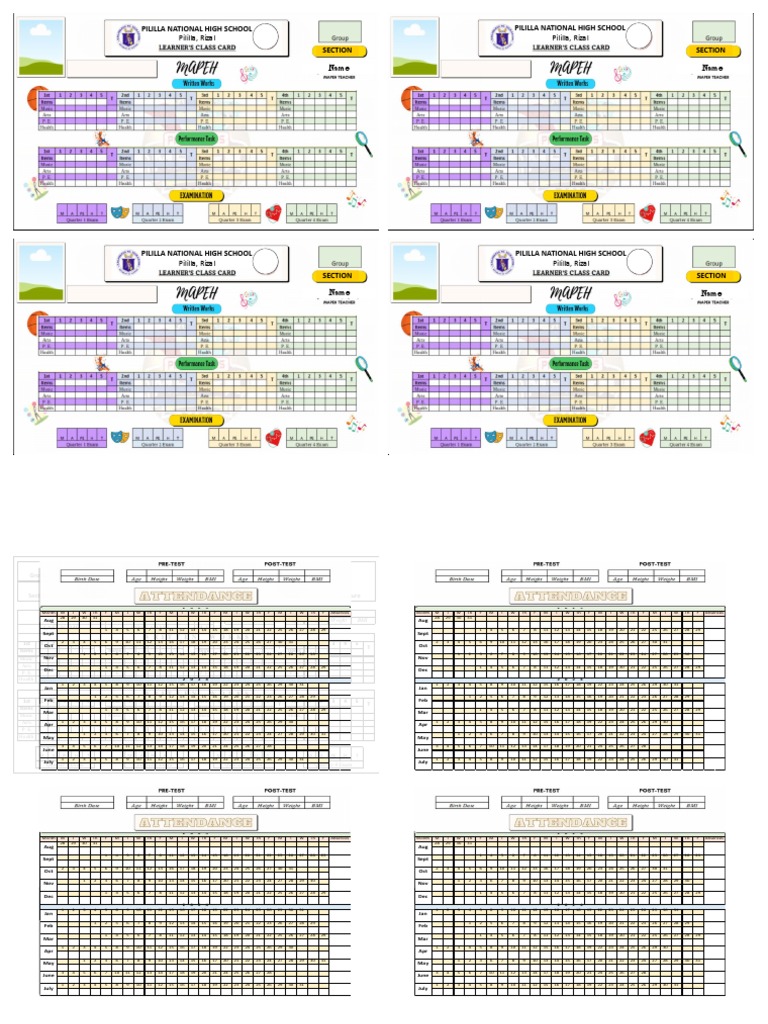 Learners Class Card | PDF