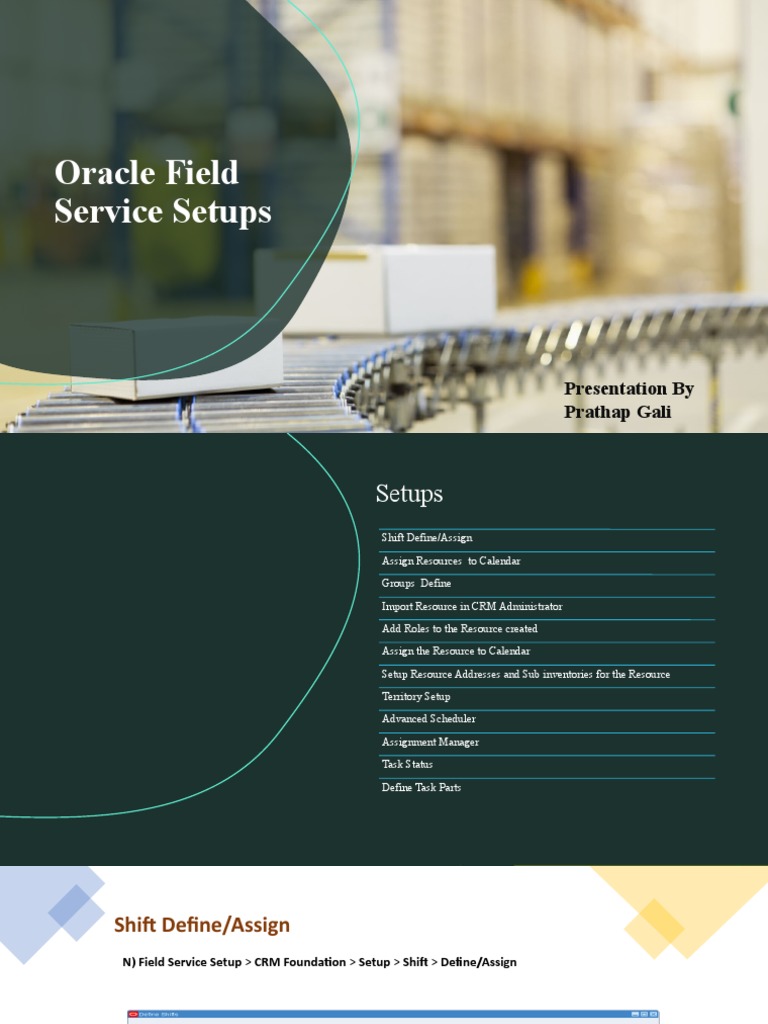 Oracle Field Service Setups Pdf