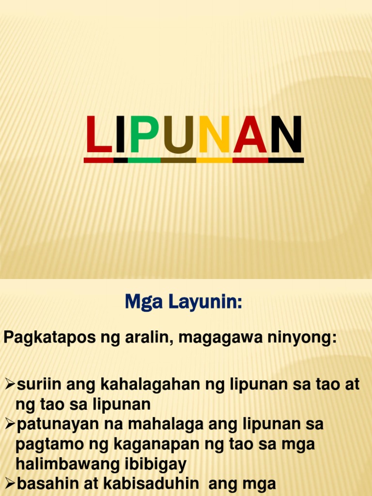 Week 1 (Lipunan) | PDF
