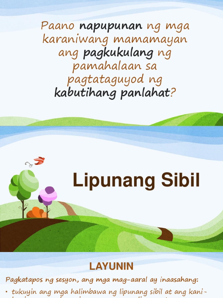 Week 5-Lipunang-Sibil | PDF