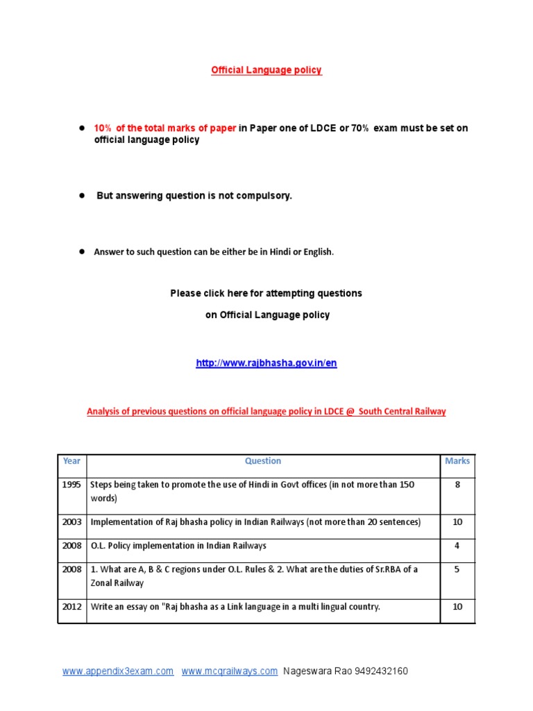 Official Language Policy Overview | PDF | Justice | Crime & Violence