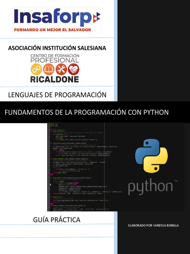 Guía Práctica | PDF | Programación de computadoras | Python (lenguaje de programación)