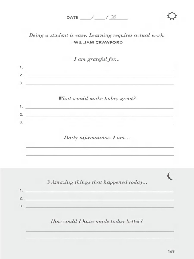 5 Minute Journal 8 | PDF