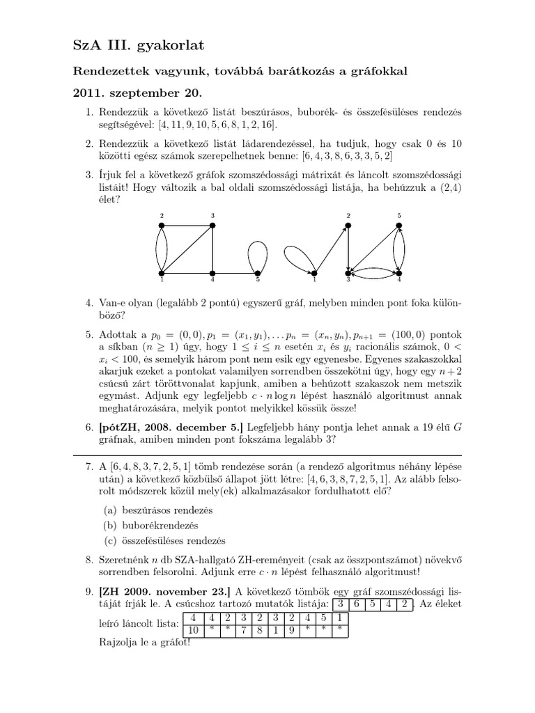 Számtud DM Gyak 3 | PDF