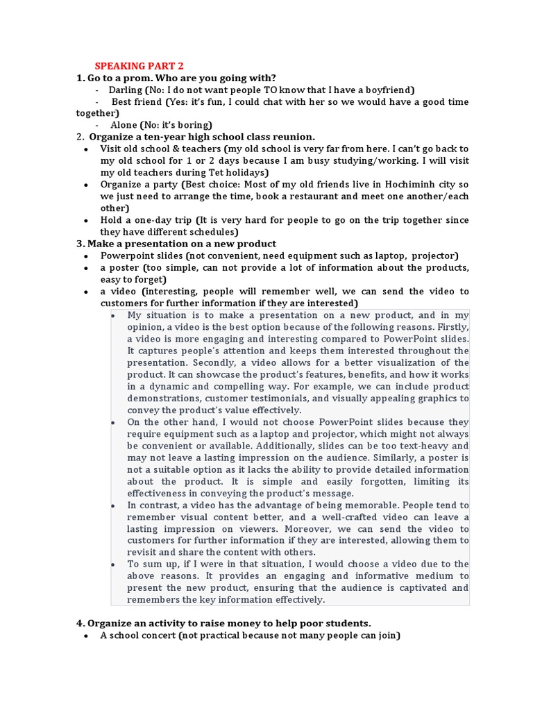 VSTEP Speaking Part 2 Strategies | PDF | Academic Journal | Fundraising