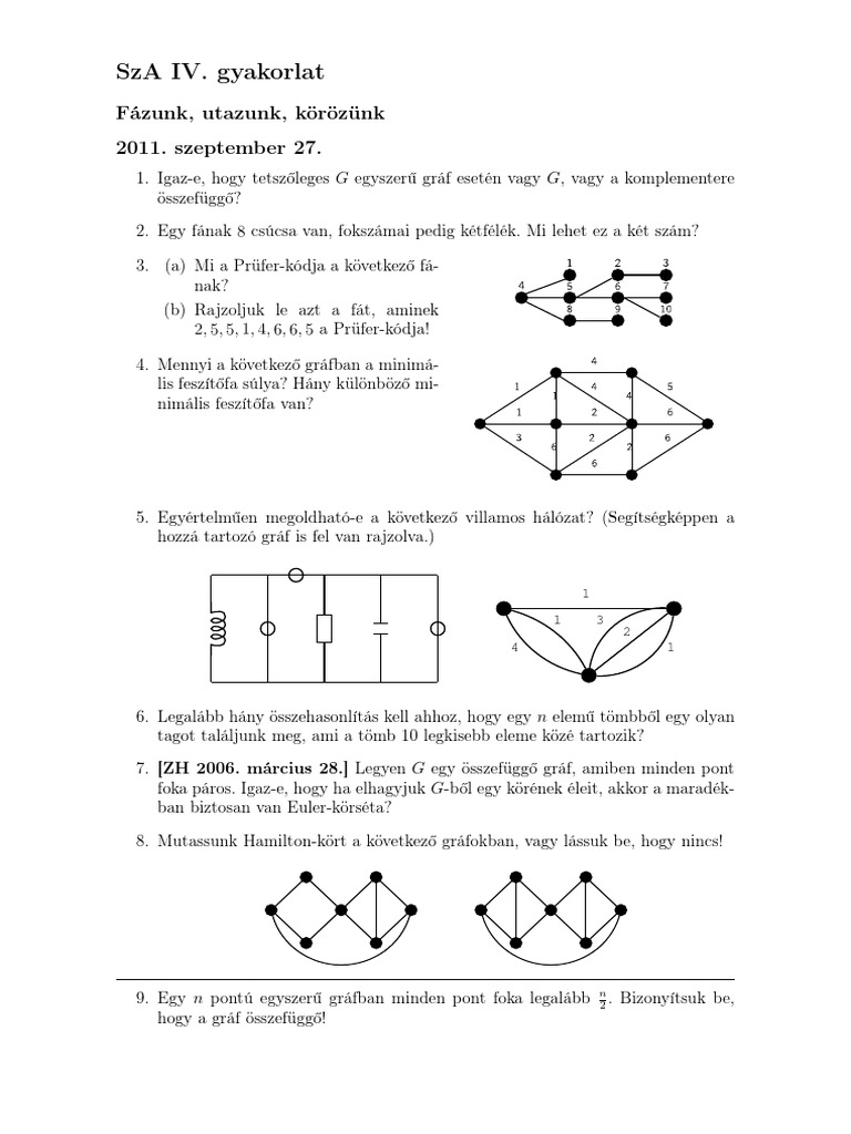 Számtud DM Gyak 4 | PDF