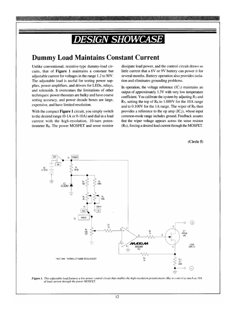 National Semi CC Dummy Load | PDF