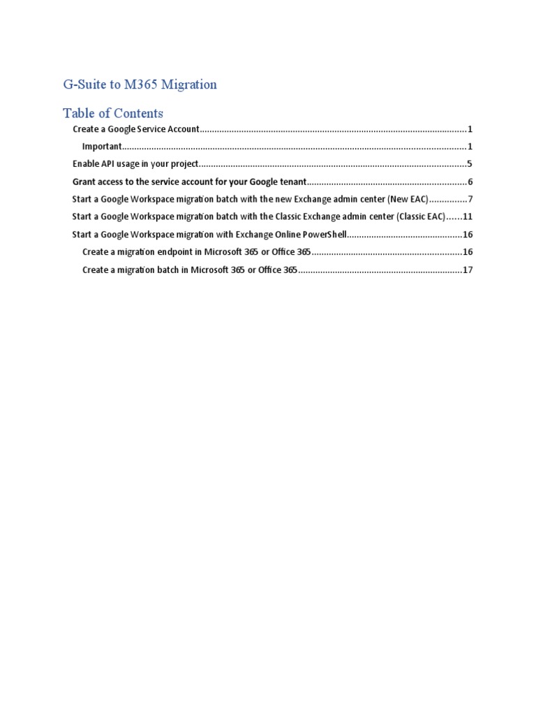 G-Suite to M365 Migration Guide | PDF | Email Address | Gmail