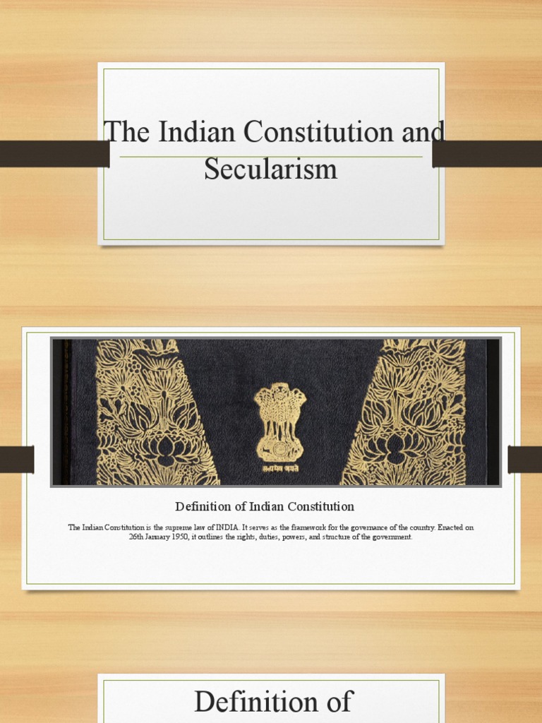 Indian Constitution and Secularism Explained | PDF