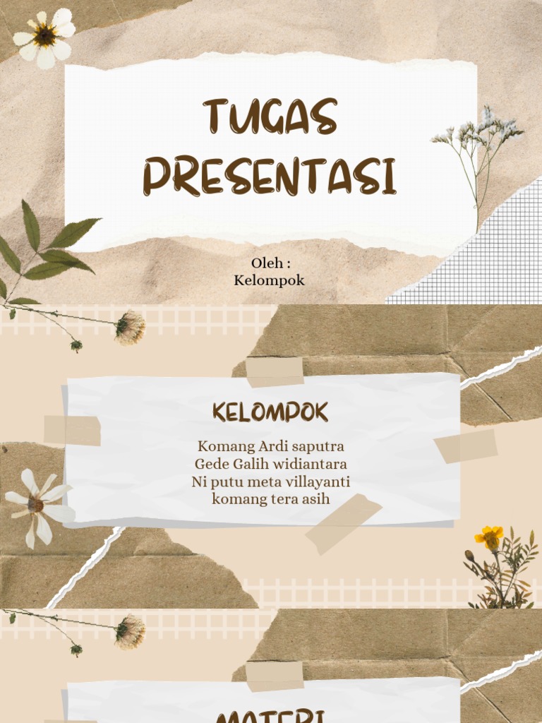 Coklat Dan Beige Estetik Scrapbook Tugas Presentasi - 20230824 - 124113 - 0000 | PDF