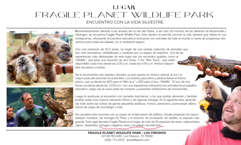 1-2 Fragile Planet Wildlife Park | PDF