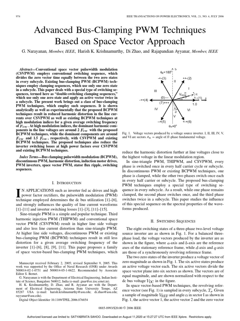 Advanced Bus Clamoing Technique | PDF | Power Inverter | Electrical Engineering