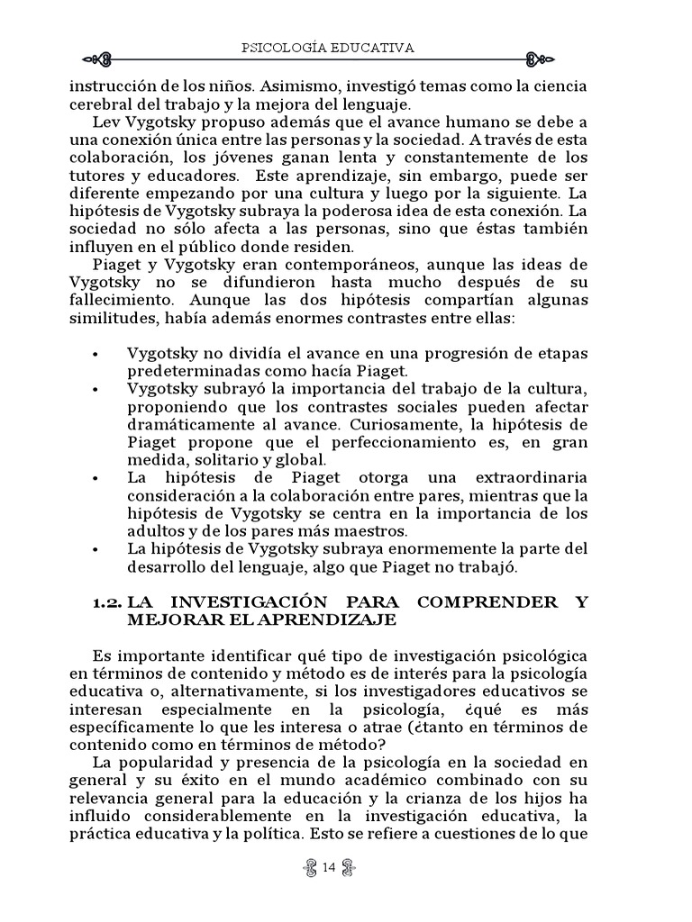 La Investigación para Comprender y Mejorar El Aprendizaje-1 | PDF | Sicología | Psicología ...
