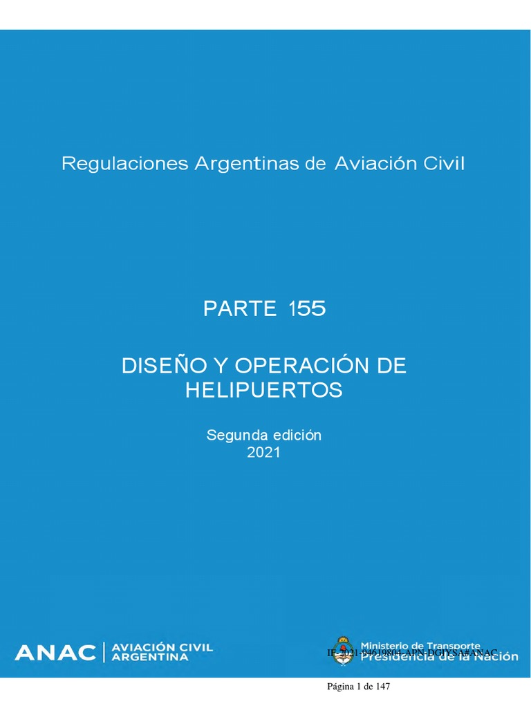RAAC Parte 155 - Diseño y Operación de Helipuertos - 2021 (IF-2021 ...