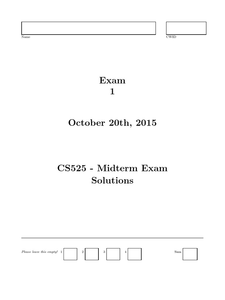 Midterm Solution | PDF | Sql | Relational Database