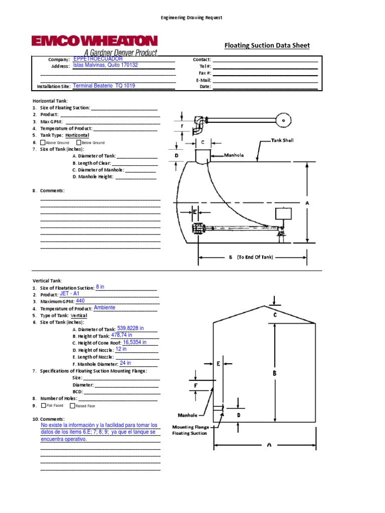 Floating Suction Unit Specifications | PDF | Mechanical Engineering ...