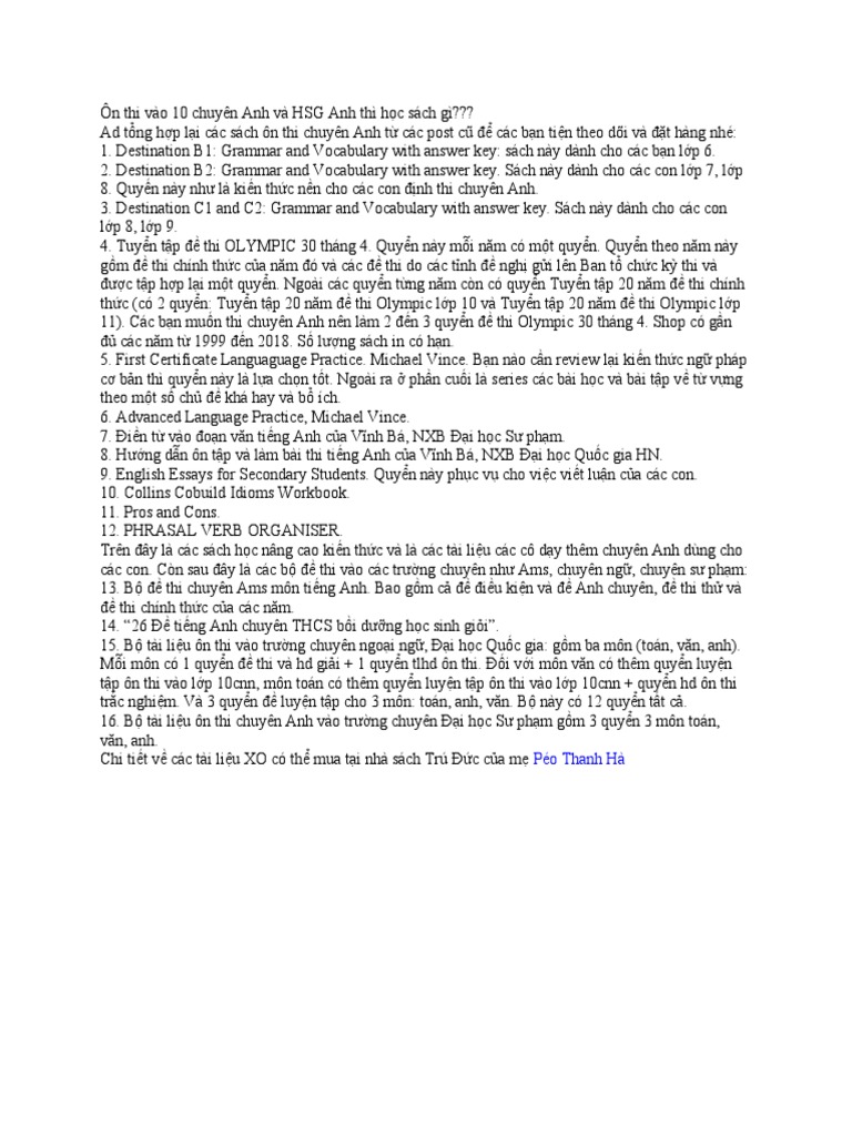 Muc Tieu Cua Bach c3 | PDF