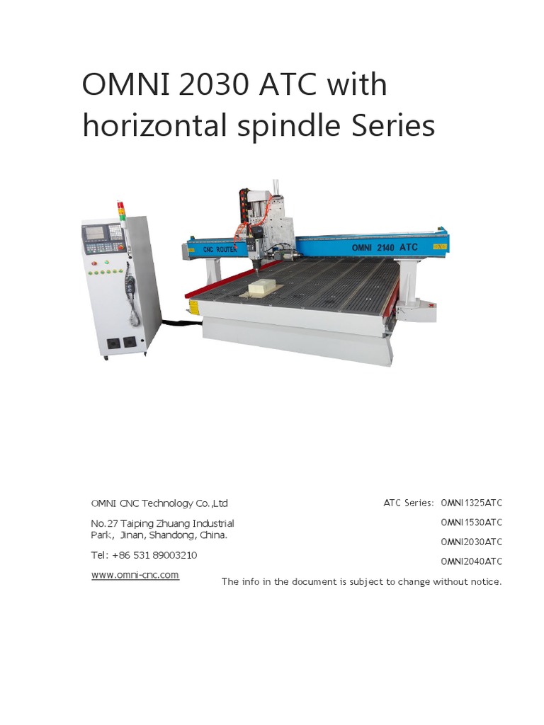 OMNI ATC CNC Router Training Manual-1 | PDF