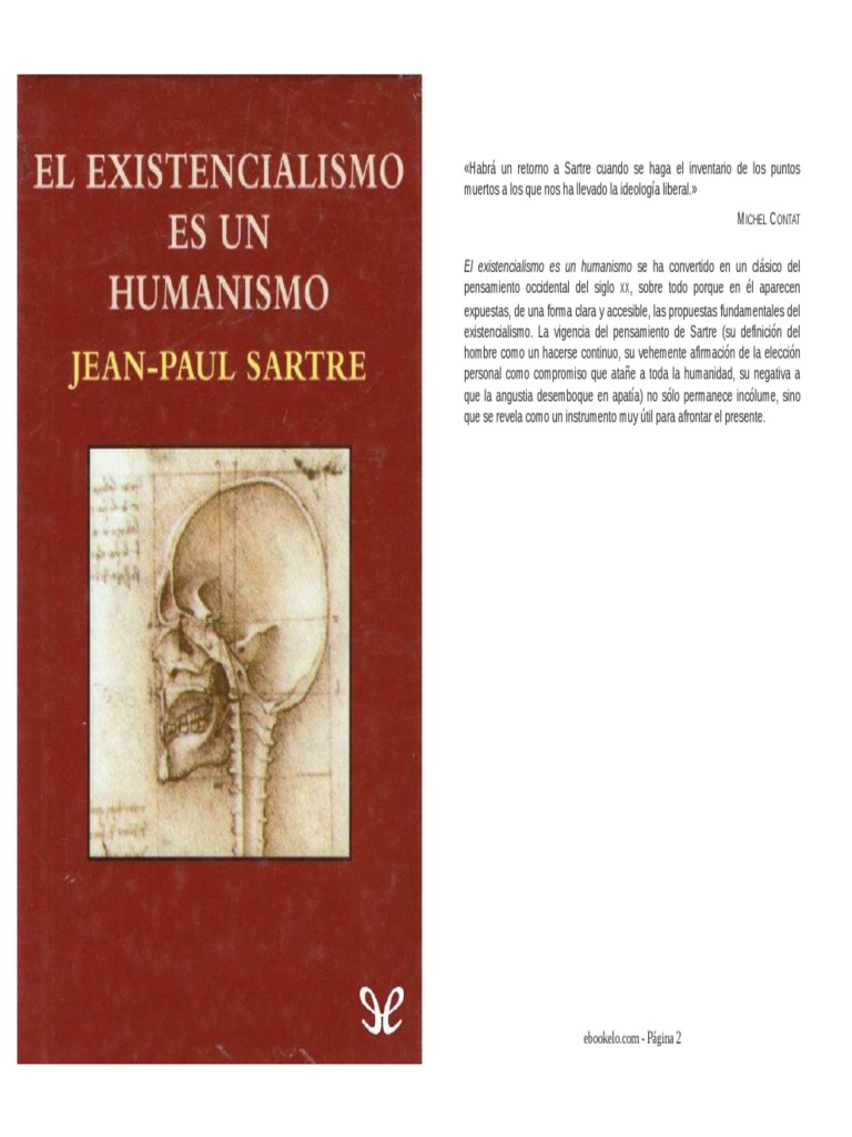 Sartre, El Existencialismo Es Un Humanismo | PDF Sartre, El Existencialismo Es Un Humanismo | PDF