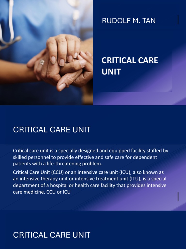 2a Critical Care Unit | PDF | Intensive Care Unit | Intensive Care Medicine