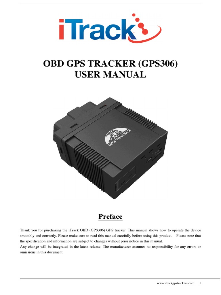 iTrack OBD GPS Tracker User Manual | PDF | General Packet Radio Service | Accelerometer