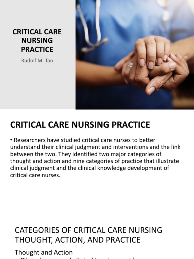 Critical Care Nursing Practice Insights | PDF | Medical Diagnosis | Nursing