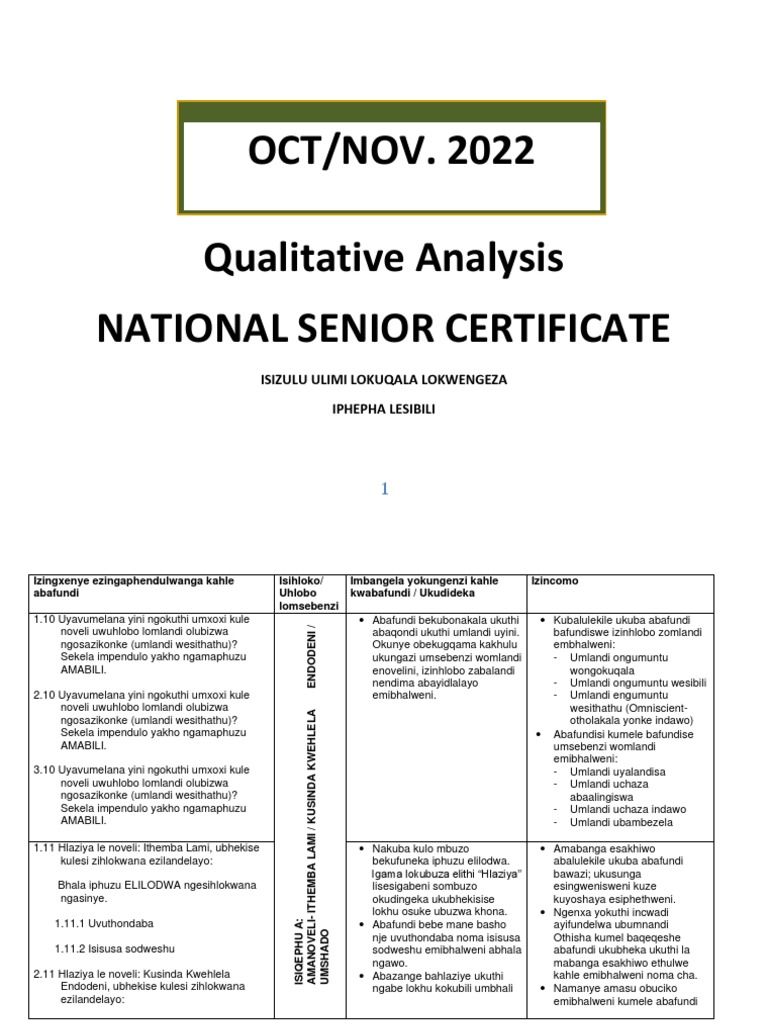 Concept Document - Isizulu Fal Paper - 202211 | PDF