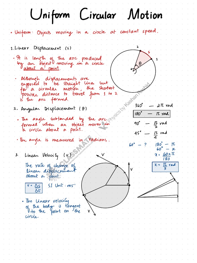Uniform Circular Motion 2023 | Download Free PDF | Mechanical Engineering | Physical Quantities