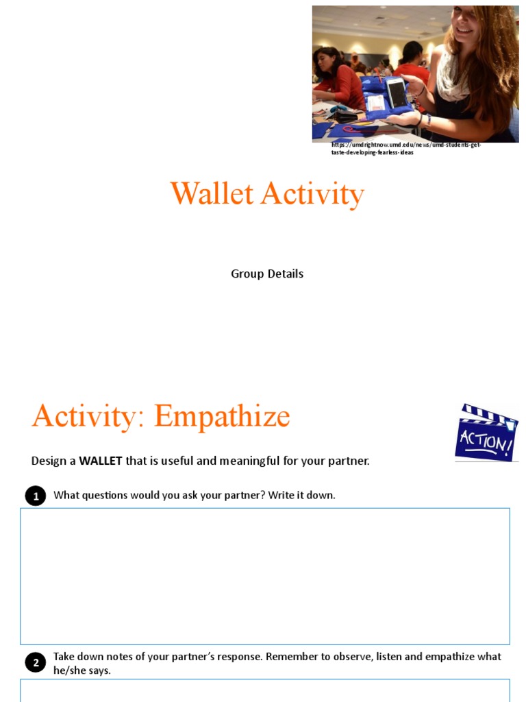 About The Project - Wallet Activity Template | PDF | Prototype | Design ...