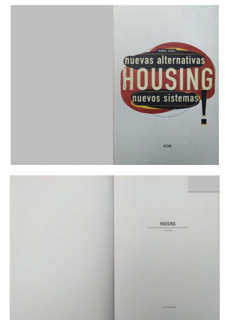 Manuel Gausa Housing Actar | PDF