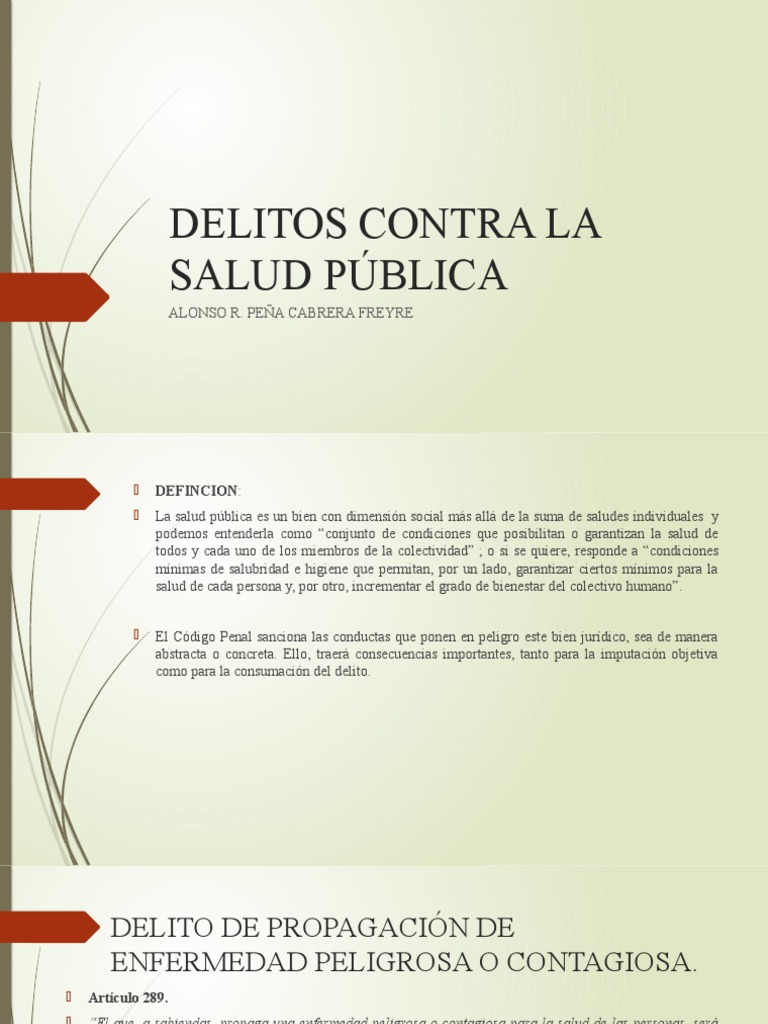 2020 Delitos Contra La Salud Pública Pdf Castigos Violación