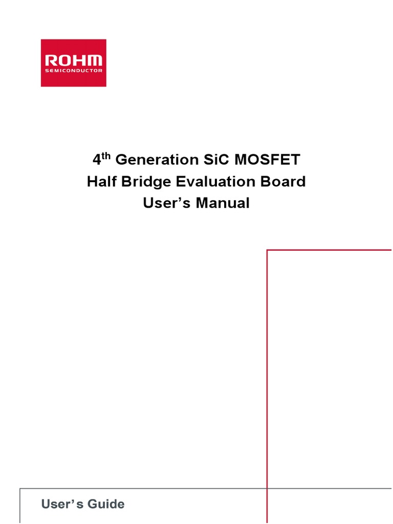 Half Bridge Evaluation Board Manual Ug e | PDF | Power Supply | Mosfet