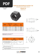 Tabla de Torque ASTM A193 GR B7 | PDF | Ingeniería mecánica