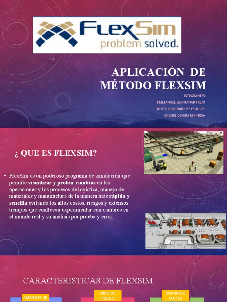 Aplicación de Método Flexsim | Descargar gratis PDF | Simulación | Informática