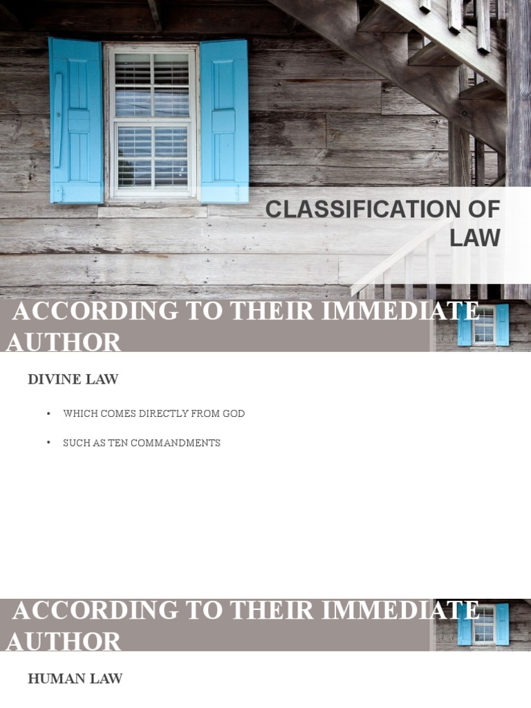 Classification of Law | PDF | Microsoft Power Point | Thomas Aquinas